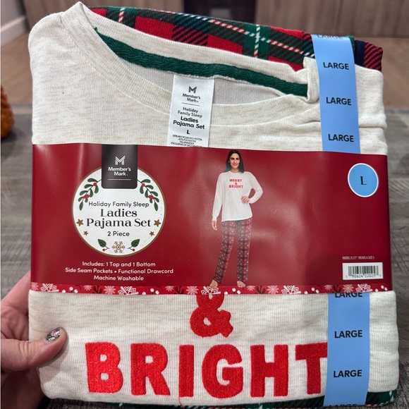 Member's Mark | Intimates & Sleepwear | Members Mark Holiday Pjs Size ...